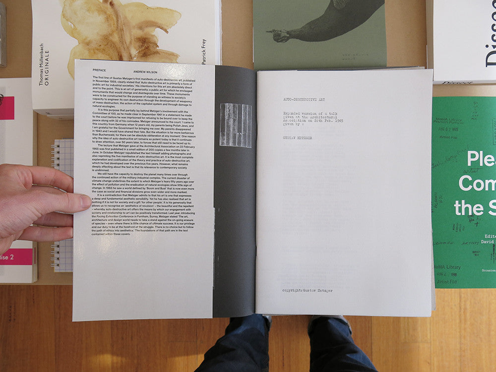 Gustav Metzger - Auto-Destructive Art: Metzger at AA – Perimeter Books